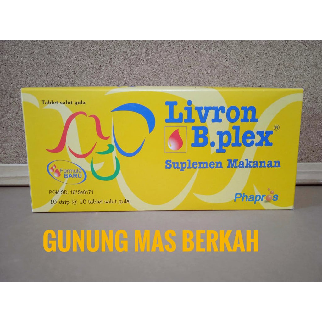 Jual Livron B - Plex Tablet - Multivitamin dan Mineral - Isi 100 Tablet ...