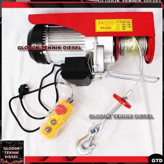 Jual Pazto Mesin Hoist Electric Katrol Listrik 1200 Kg X 12 M Seling ...
