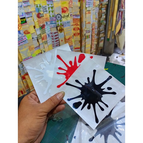 Jual sticker bercak buat nutup baret mobil&motor 11x11cm | Shopee Indonesia