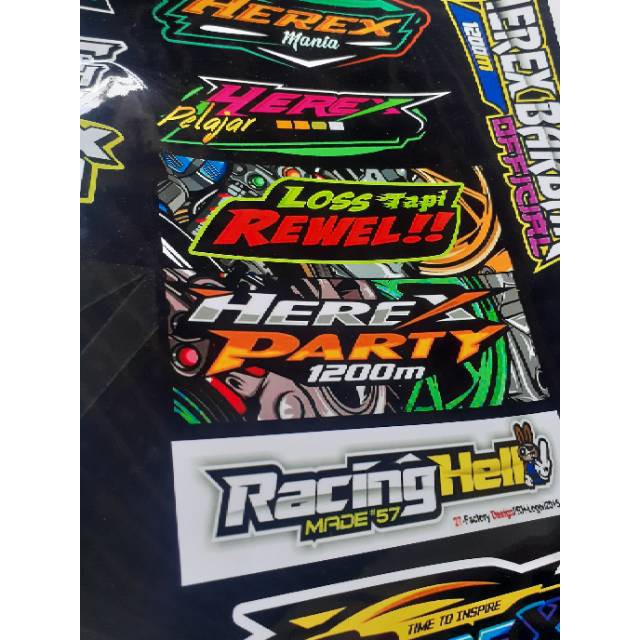Jual STICKER FULL HEREX RACING TIGER MP MOTOR CB STICKER GL STIKER ...
