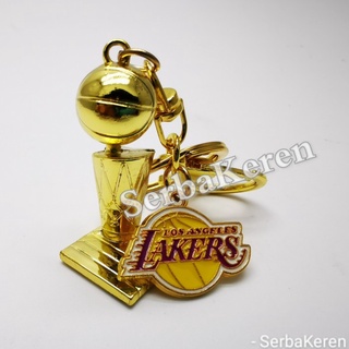 Jual Hg0648 Los Angeles Lakers Nba Trophy Piala Gantungan Kunci Gold ...