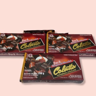 Jual collata dark compound chocolate 250gram / dark chocolate / dark ...