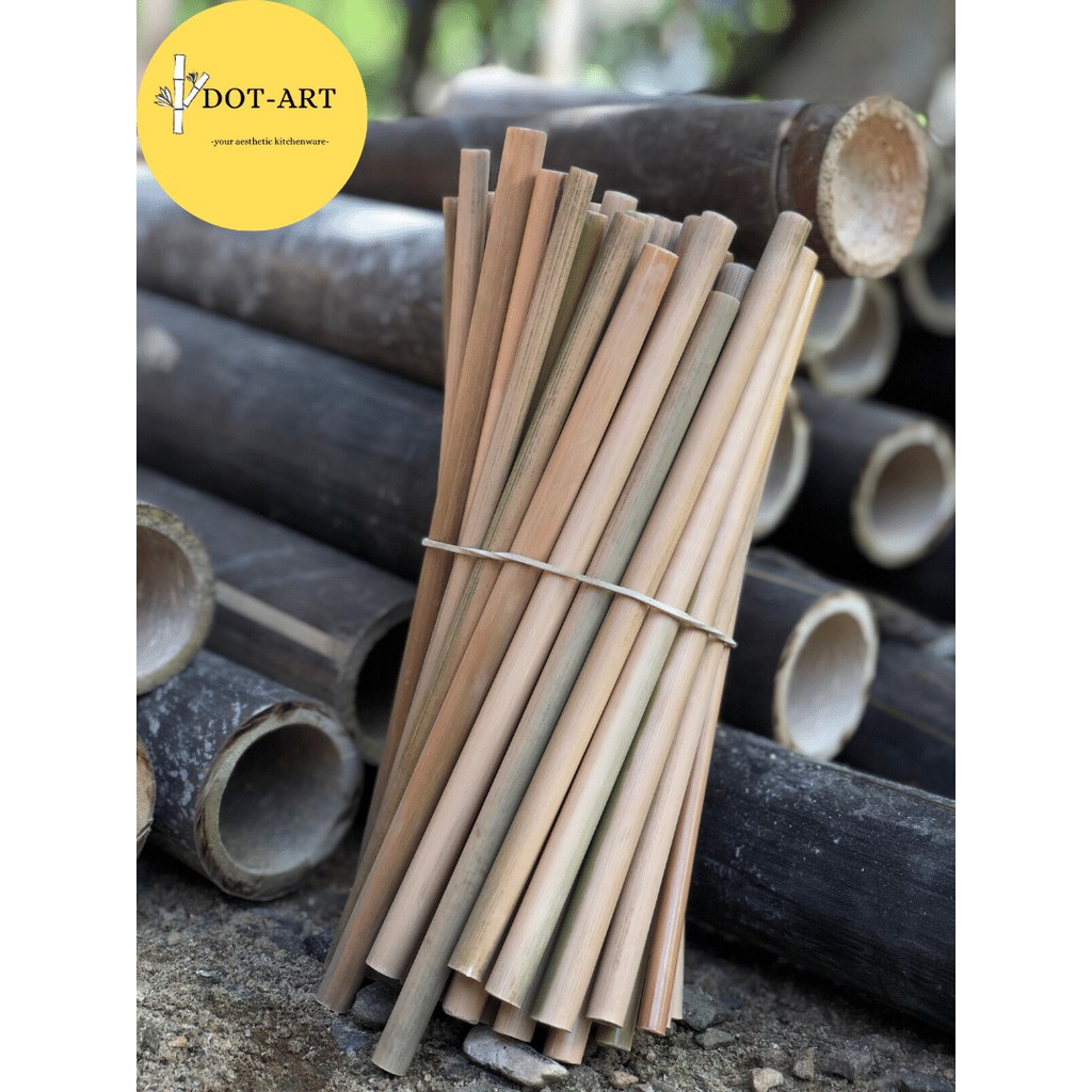 Jual Sedotan Bambu Ramah Lingkungan/ Bamboo Straw | Shopee Indonesia
