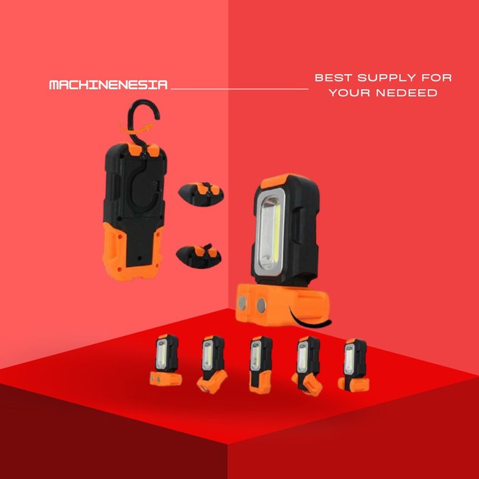 Jual SENTER MINI LED COB PORTABLE MAGNET GANTUNG 200LUMENS | Shopee ...