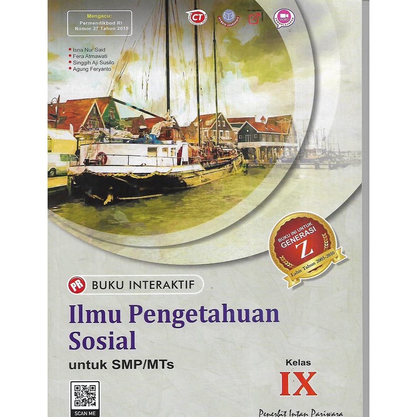 Jual Buku LKS PR Interaktif IPS SMP Kelas 7 8 9, VII VIII IX Semester 1 & 2 TH 2022 Intan ...