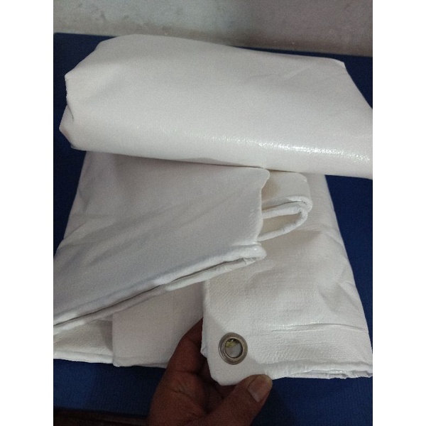 Jual terpal tipe A12, ukuran 4x5m.warna putih. | Shopee Indonesia