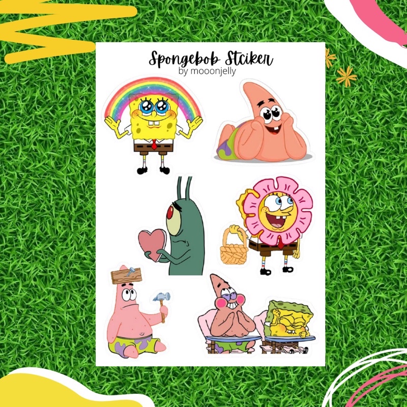 Jual spongebob sticker pack Indonesia|Shopee Indonesia