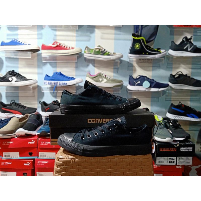 Jual CONVERSE BASIC FULLLBLACK (UNISEX) | Shopee Indonesia