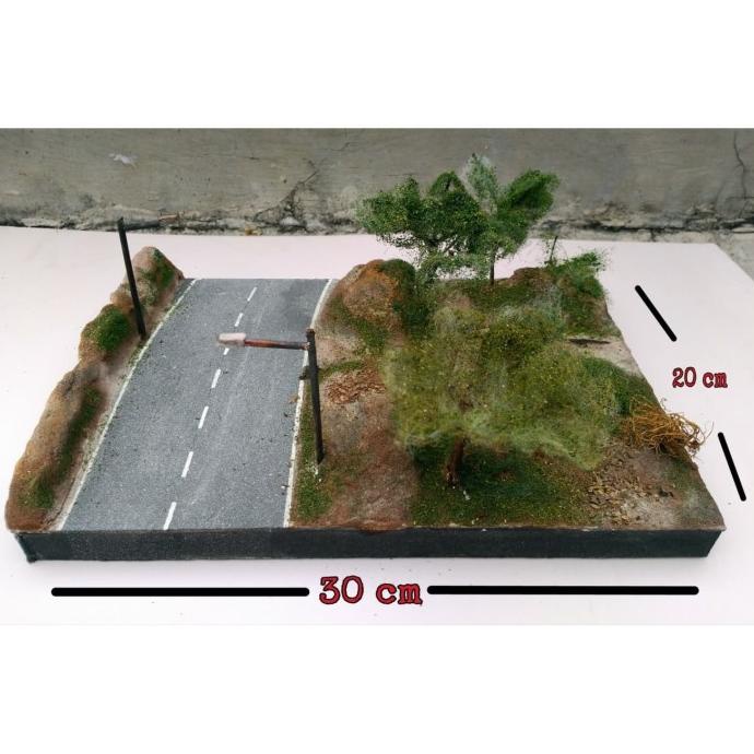 Jual Miniatur / Diorama / Maket / Replika Jalanan dan hutan Skala 1:64 ...