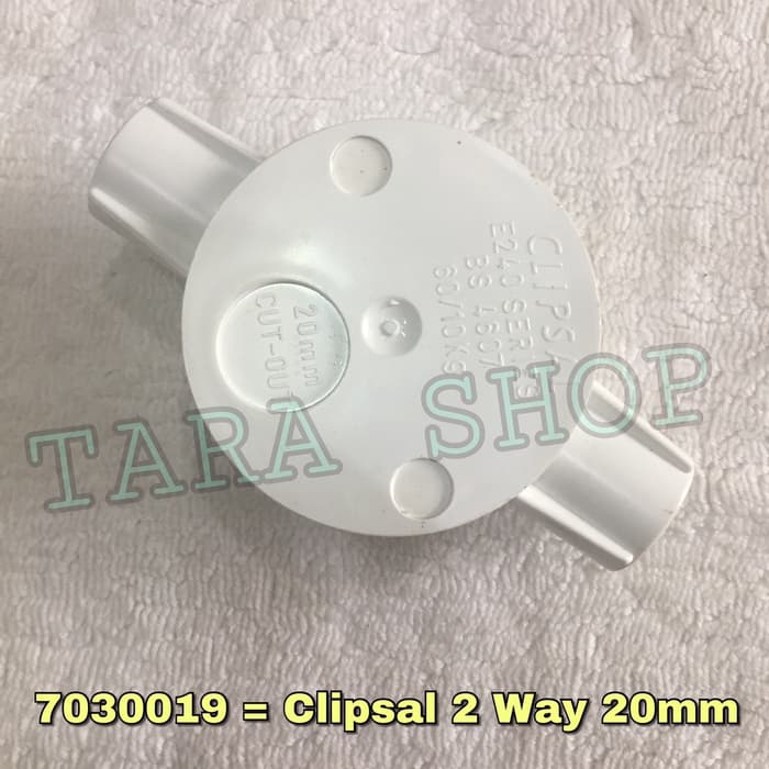 Jual T dus/Tdus/2 WAY JUNCTION BOX 20MM CLIPSAL - 7030019 | Shopee ...