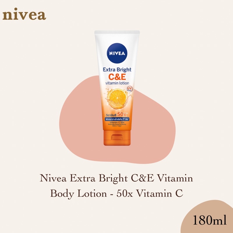 Jual Nivea Extra Bright C&E Vitamin Body Lotion - 50x Vitamin C | Shopee Indonesia