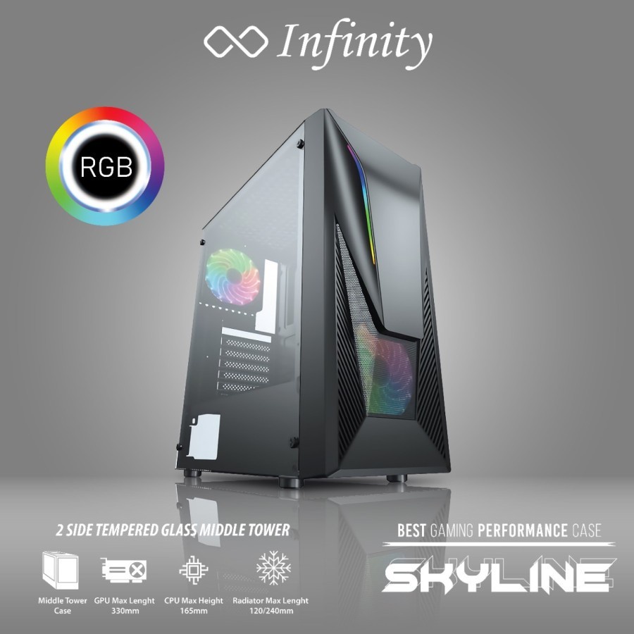 Jual Casing PC Infinity Skyline Gaming Case Indonesia|Shopee Indonesia