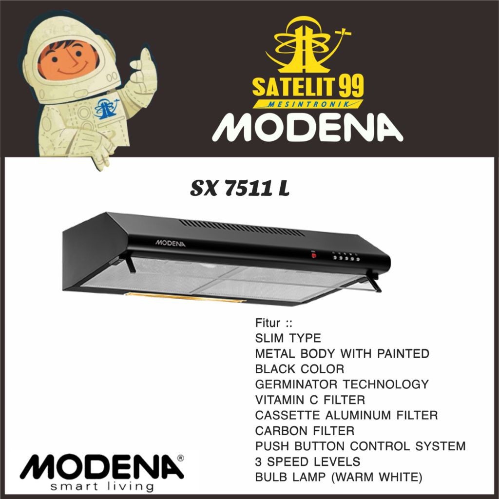 Jual SLIM COOKER HOOD 70 CM MODENA SX-7511-L | Shopee Indonesia