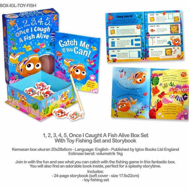 Jual 12345 Once I Caught a fish alive, playset and storybook Indonesia ...