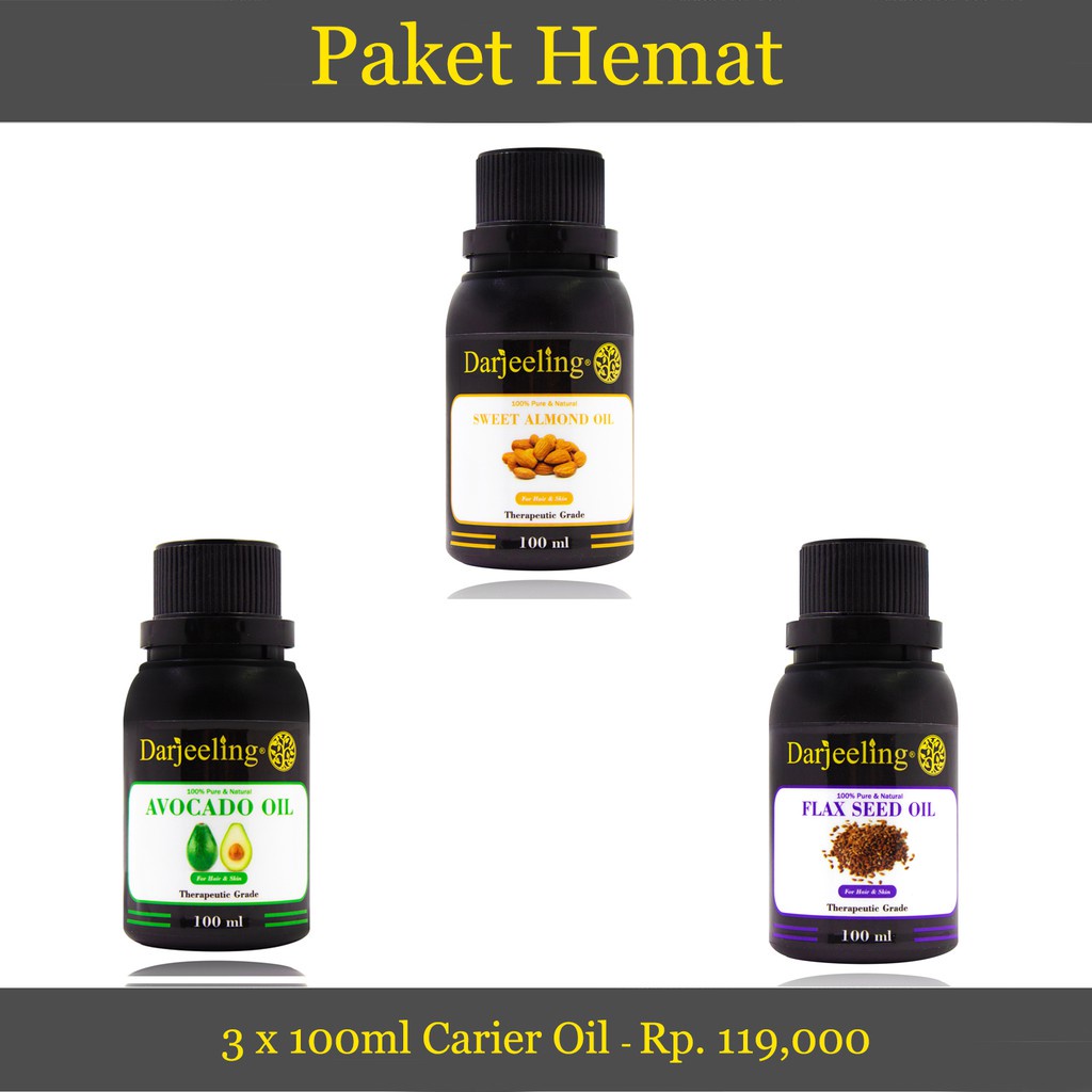 Jual Paket Hemat 3 x 100ml Minyak Carrier Oil | Shopee Indonesia