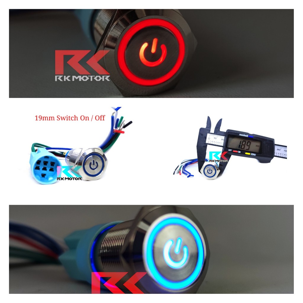 Jual Saklar Dc 12V Logo Nyala Power On Off Tombol 19mm Indonesia|Shopee ...