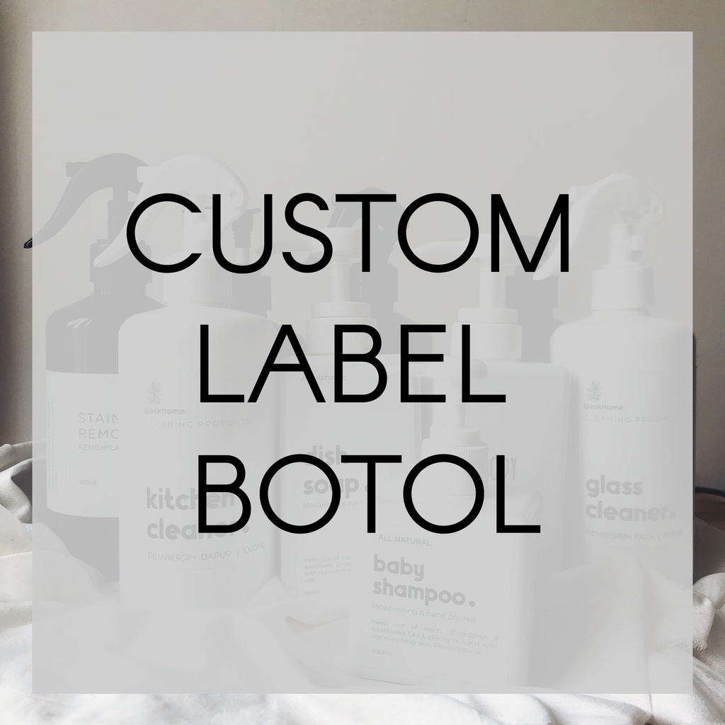 Jual CUSTOM Label Sticker Sabun Mandi Shampoo Indonesia|Shopee Indonesia