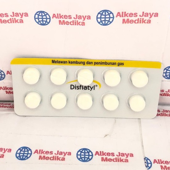Jual Disflatyl Strip Isi 10 Tablet (Obat Kembung dan Gas Lambung ...