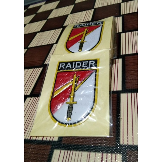 Jual STIKER EMBOSS LOGO RAIDER / STIKER RAIDER | Shopee Indonesia