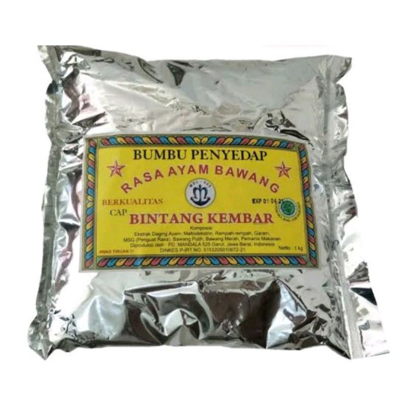 Jual Bumbu Penyedap Rasa Ayam Bawang Cap Bintang Kembar 1kg | Shopee ...