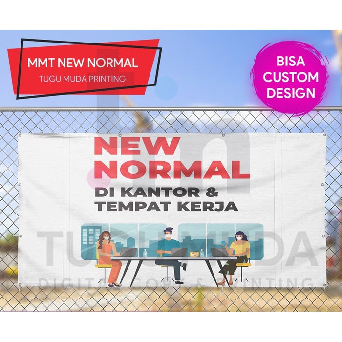 Jual Cetak MMT-Banner -Kantor-Pabrik-New Normal | Shopee Indonesia