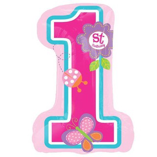 Jual Balon HBD first birthday boy / Balon angka 1 / balon ulang tahun ...