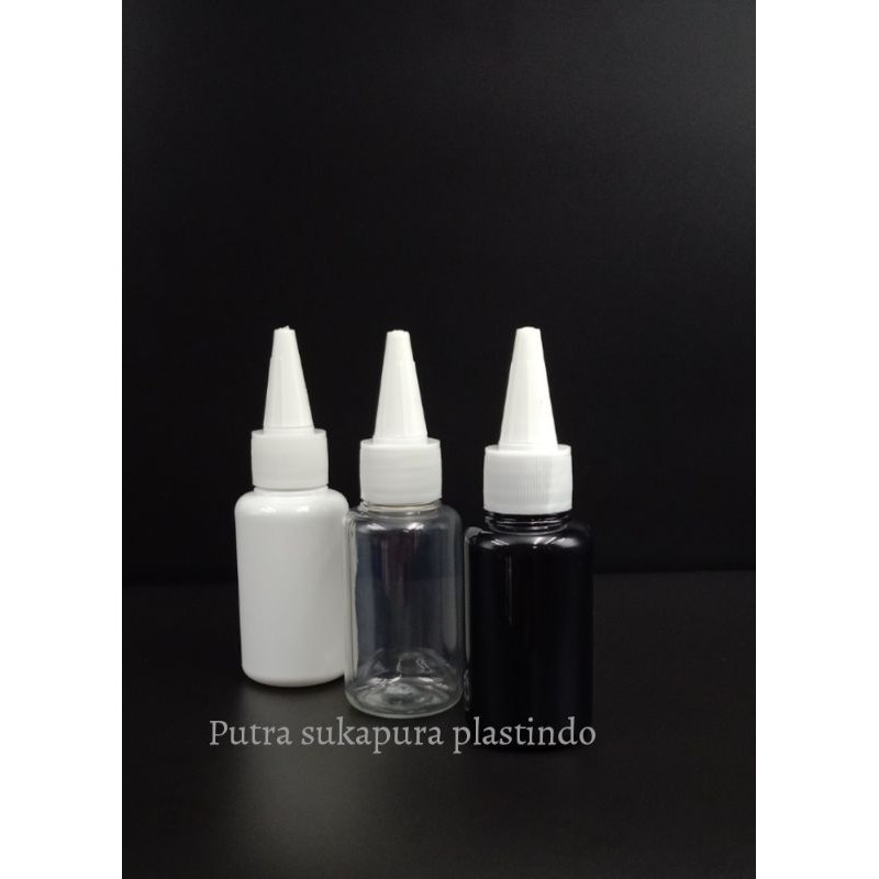 Jual BOTOL TINTA 70 ML/BOTOL LIQUID 70 ML/BOTOL KERUCUT 70 ML (PAKET 10 ...