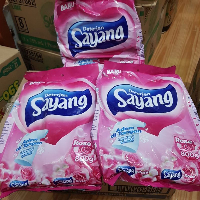 Jual Sayang Deterjen Bubuk Detergent Sayang Rose Fresh 800 g 800gr ...