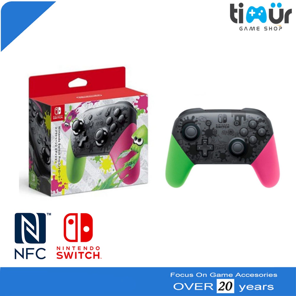 Jual Nintendo Switch Pro Controller Stick Gamepad Splatoon 2 Edition ...