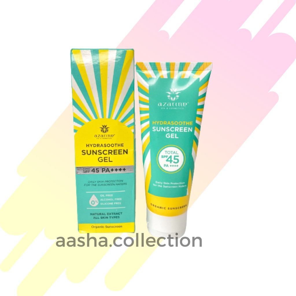 Jual AZARINE HYDRASOOTHE SUNSCREEN GEL SPF 45+++ | Shopee Indonesia