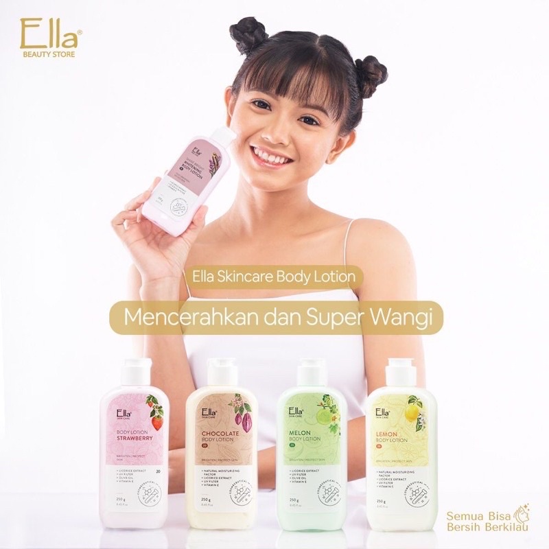 Jual handbody ellaskincare / whitening body lotion ella spf20 | Shopee ...