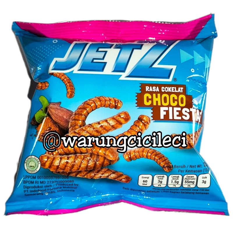 Jual CHIKI JETZ RASA COKELAT CHOCO FIESTA 12g | Shopee Indonesia