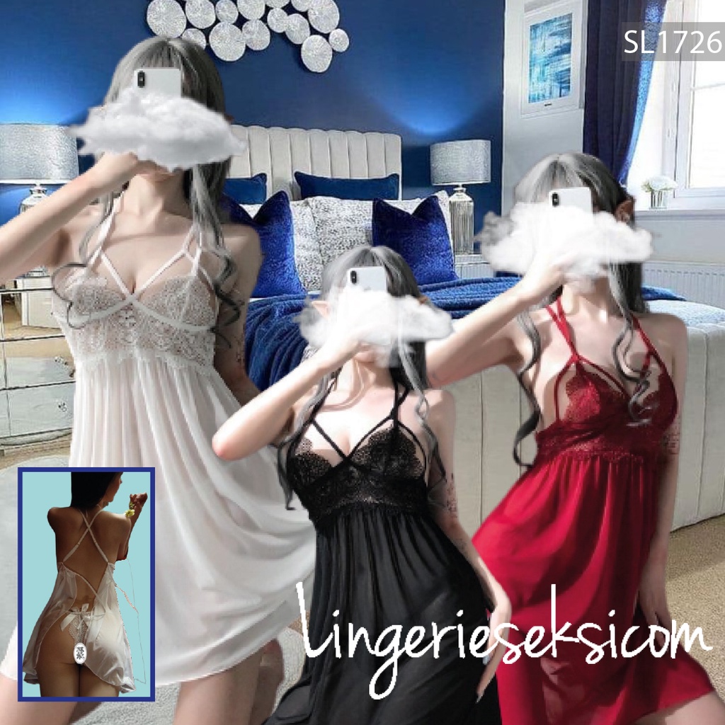 Jual Baju tidur premium 1726 sleepwear linjeri MADELINE High Quality PREMIUM Sexy Lingerie Lace ...