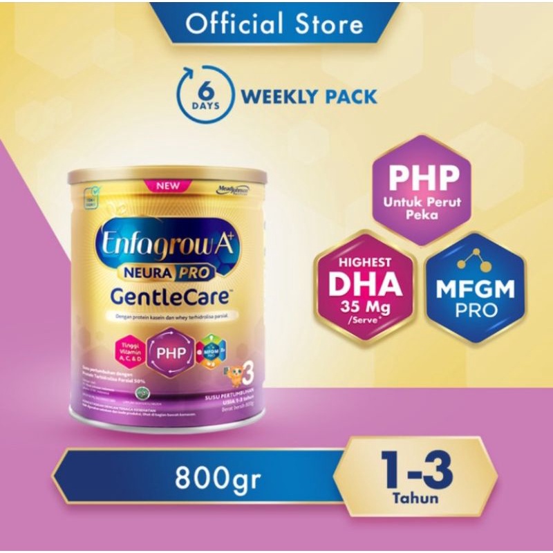 Jual Enfagrow A+ 3 Gentle Care 800 gr 800gr 350 350gr | Shopee Indonesia