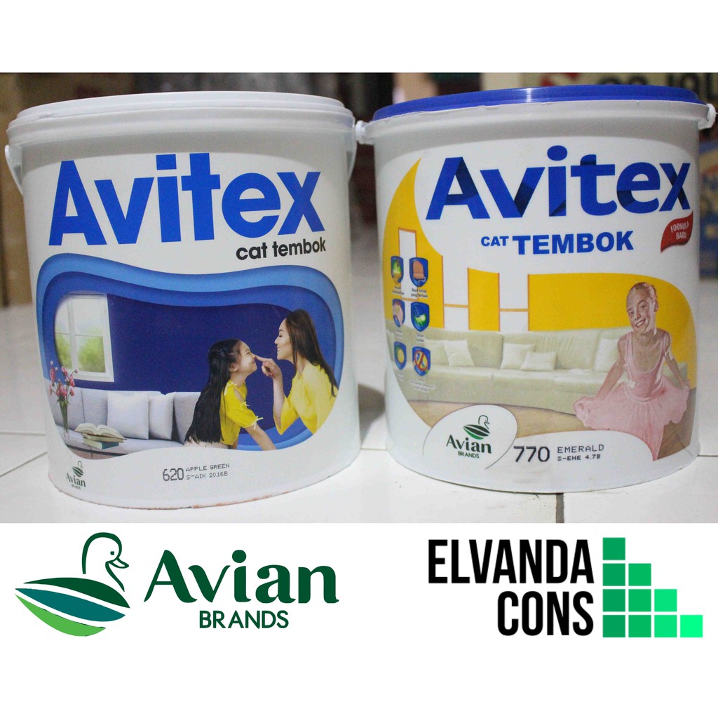 AVITEX 5kg Cat Dinding Tembok Galon 5 kg Avian Brands | Shopee Indonesia