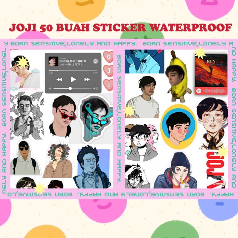 Jual JOJI 88RISING STICKER WATERPROOF FAN UNOFFICIAL STICKER | Shopee ...