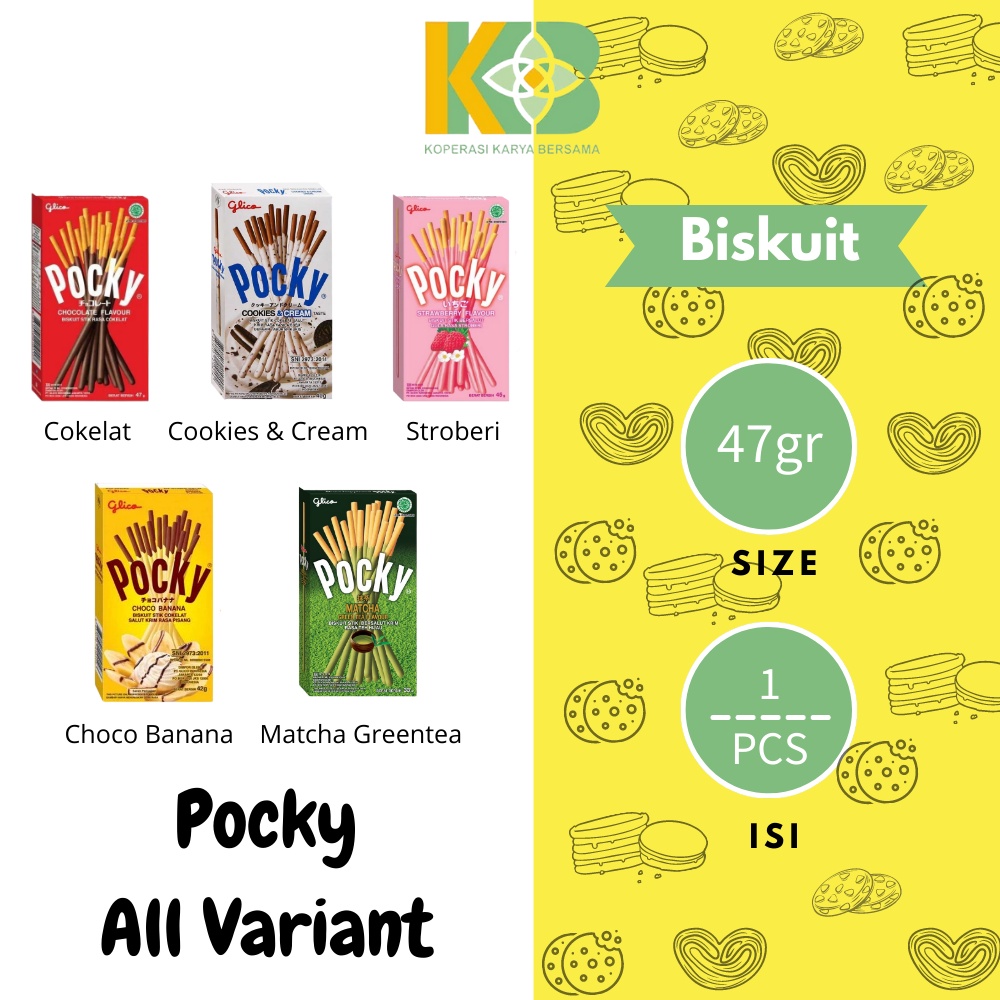 Jual Pocky Biskuit Stik All Variant Rasa Cokelat | Stroberi | Matcha ...