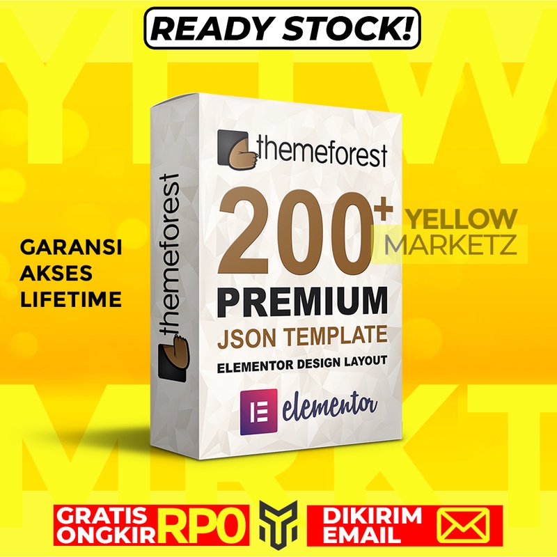 Jual ThemeForest Elementor 200+ Premium JSON Template | Shopee Indonesia