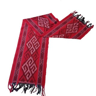 Jual PROMO!! KAIN_USANG | SYAL TENUN TORAJA - MERAH | SCRAFT TENUN ...