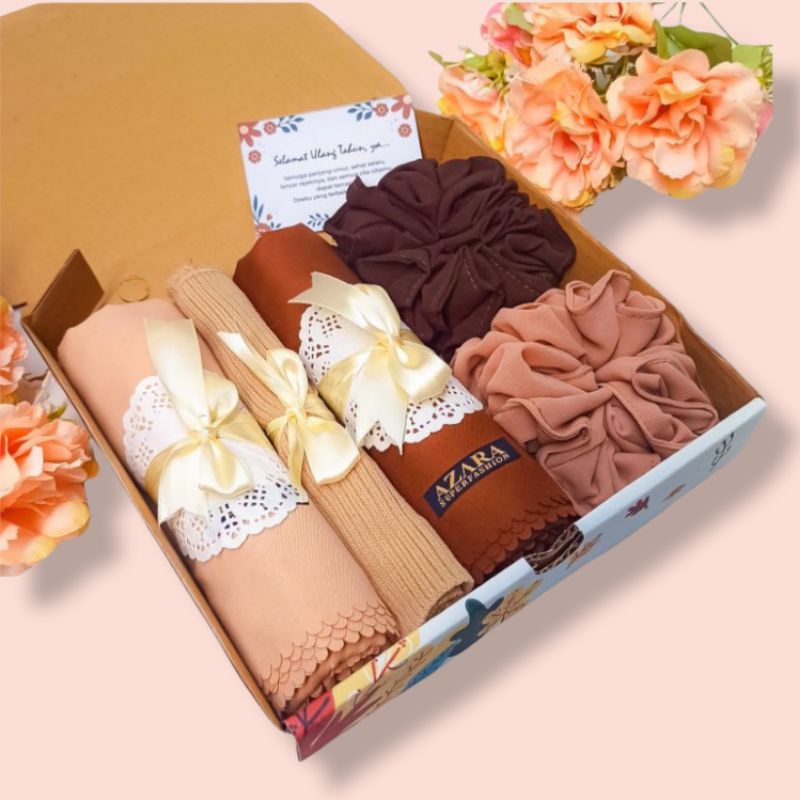 Jual PAKET BOX KADO HIJAB HAMPERS GIFT BOX HADIAH KERUDUNG ULTAH PACAR ...