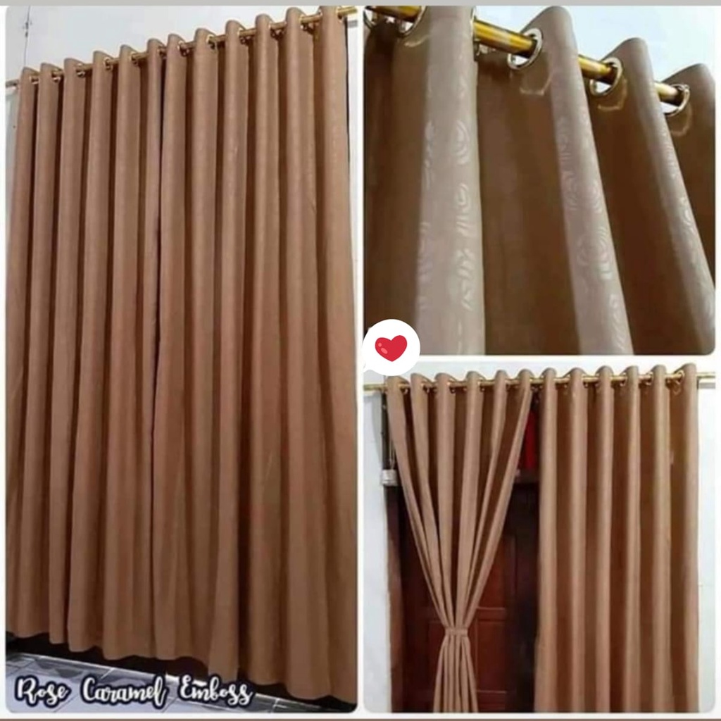 Jual Gorden horden tirai pintu jendela premium/smorking ring 12 motif ...