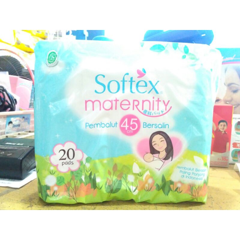 Jual SOFTEX Maternity Pembalut Bersalin 45cm isi 20 pads Pembalut ...