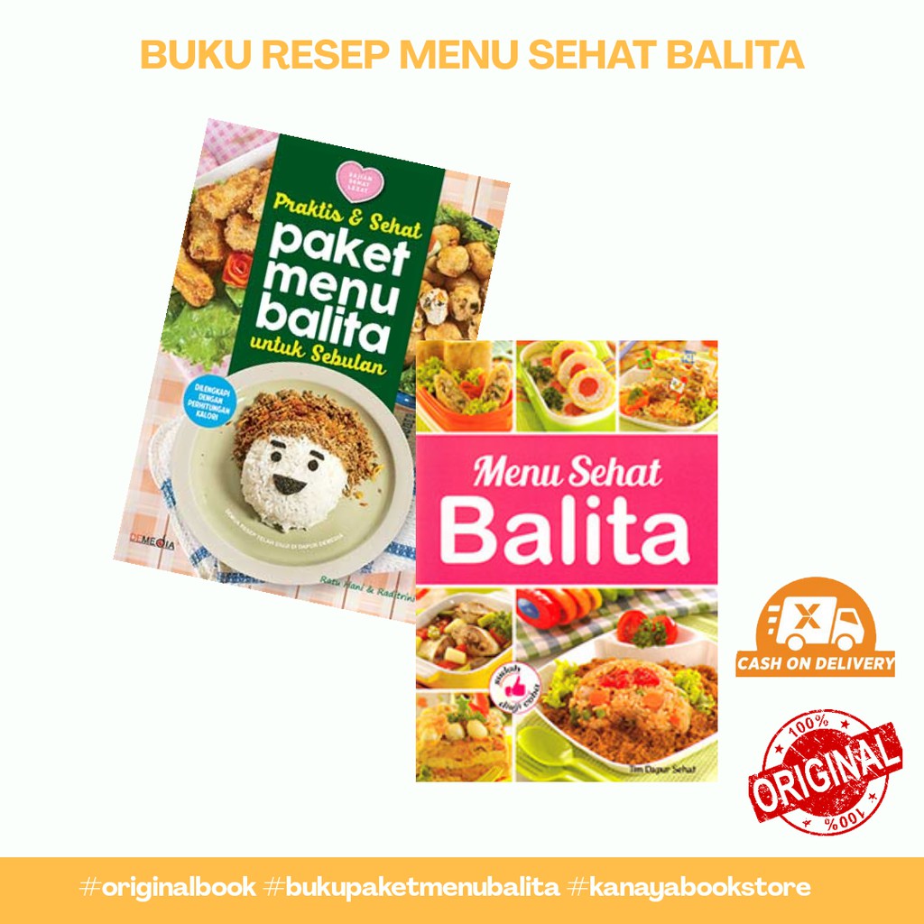 Jual ridiabooks Buku Menu Sehat Balita/Prakris dan sehat Paket Menu ...