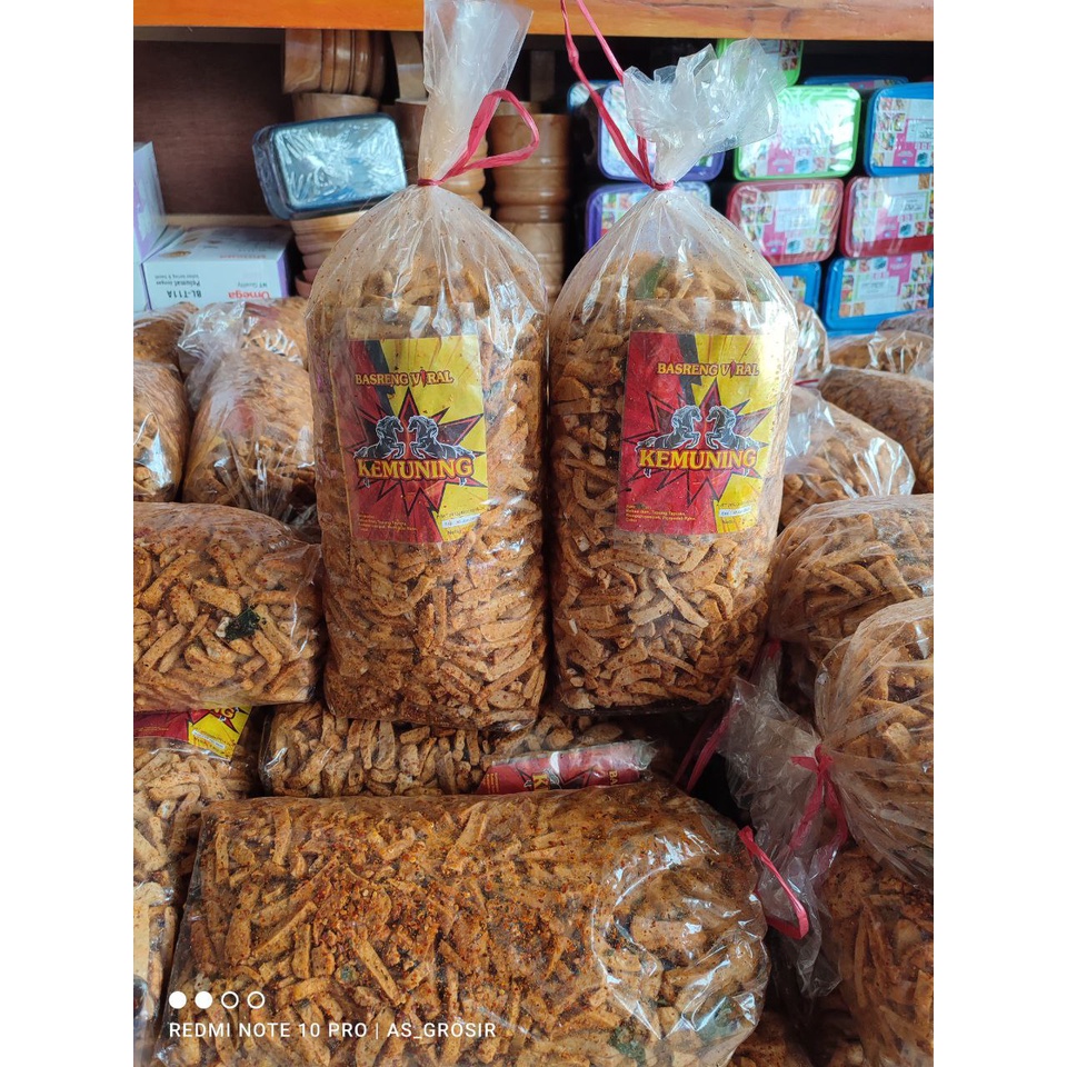 Jual CEMILAN BASRENG PEDAS DAUN JERUK/BASRENG VIRAL KEMASAN 250 GR ...