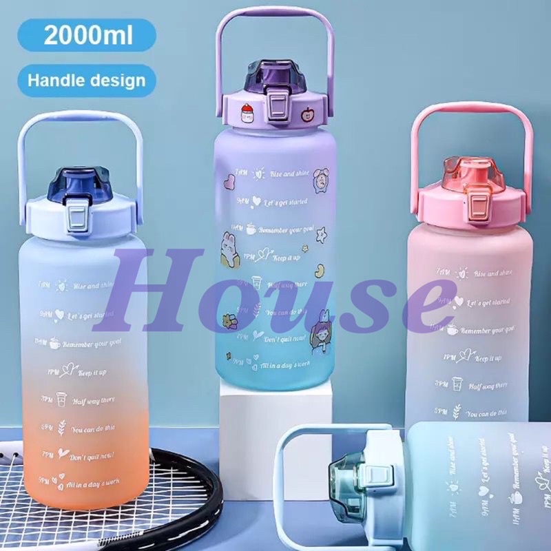 Jual BOTOL MINUM 2 LITER BOTOL MINUM KEKINIAN VIRAL BOTOL MINUM ...