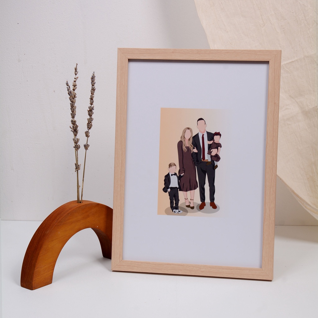 Jual Frame Bingkai Pigura Foto Motif Kayu Ukuran A4 | Shopee Indonesia