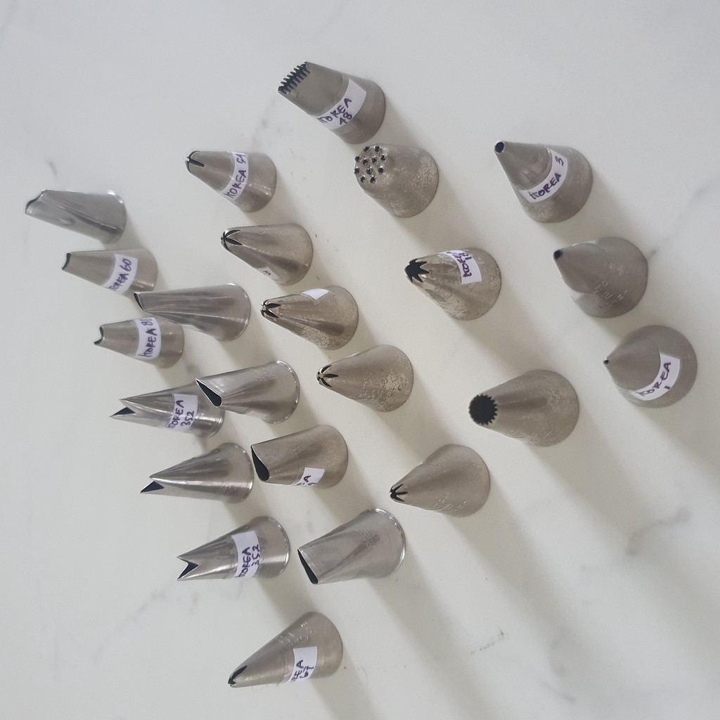 Jual Spuit kue piping Tips Wilton KOREA no 1 3 16 18 - BEKAS | Shopee ...