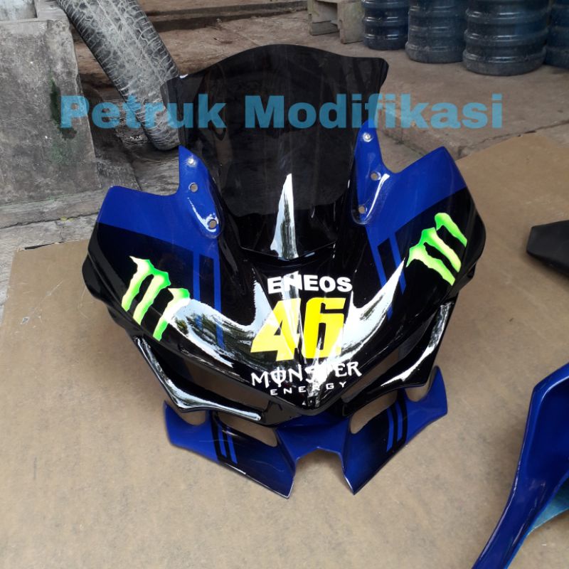 Jual Headlamp + Winglet Buat Yamaha R15 V1/V2 Model Yamaha R25 | Shopee ...