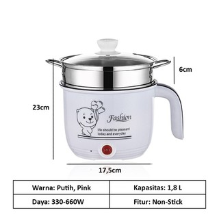 Jual Panci Listrik Multifungsi Portable Fry Pan Electric low watt ...