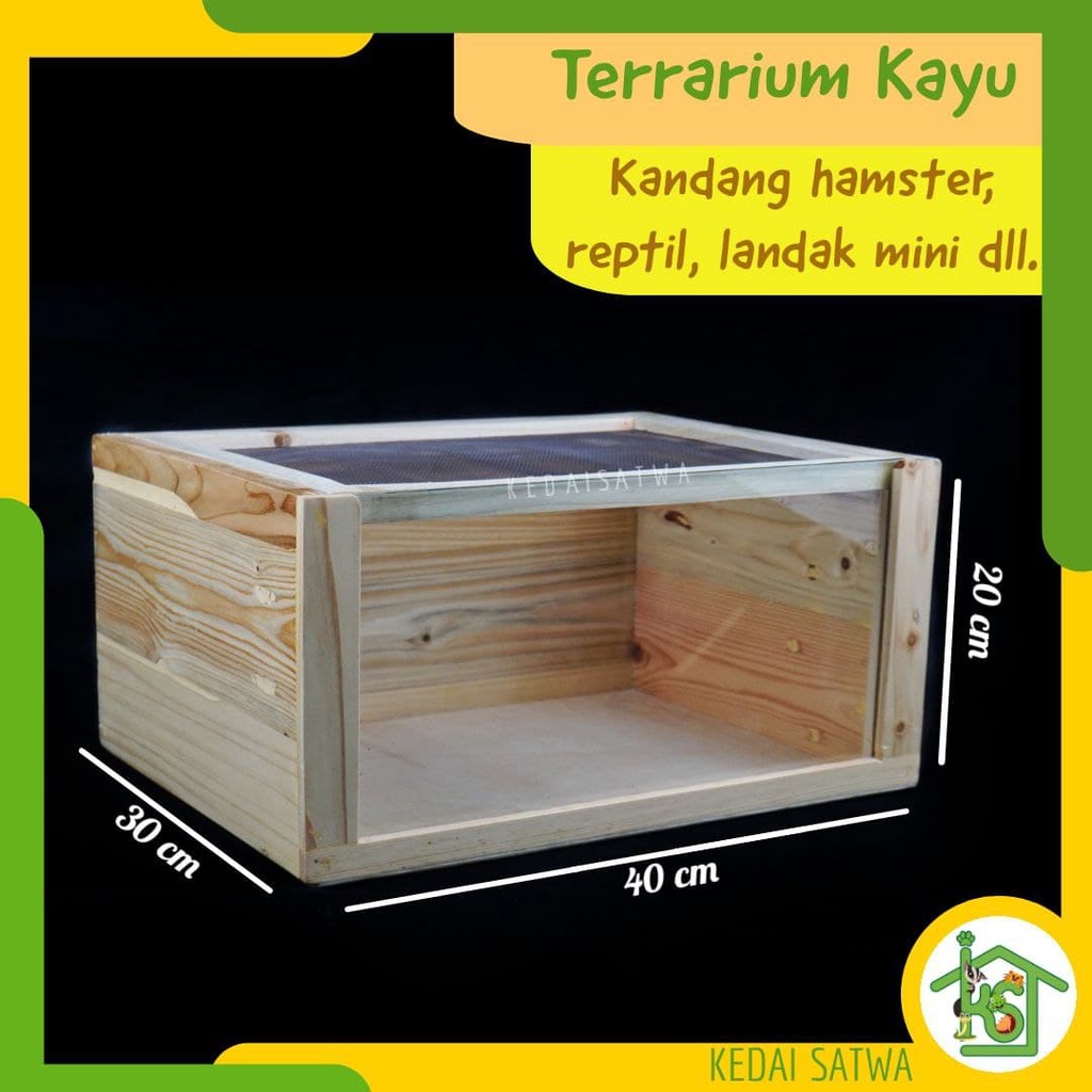 Jual Akuarium Reptile Kandang Hamster, Landak Mini, Reptile | Size ...